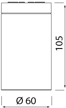 Mantra Kandanchu, cortenové stropní venkovní svítidlo 1xGU10, IP54, průměr 6cm