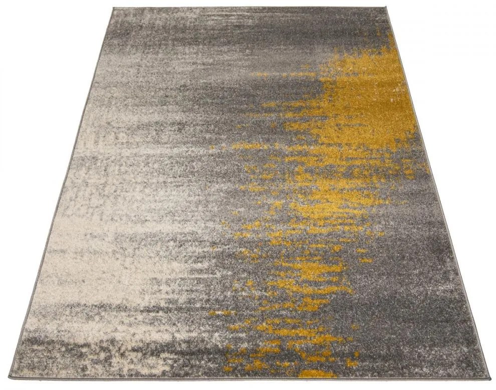 Kusový koberec Calif šedožlutý 70x300cm