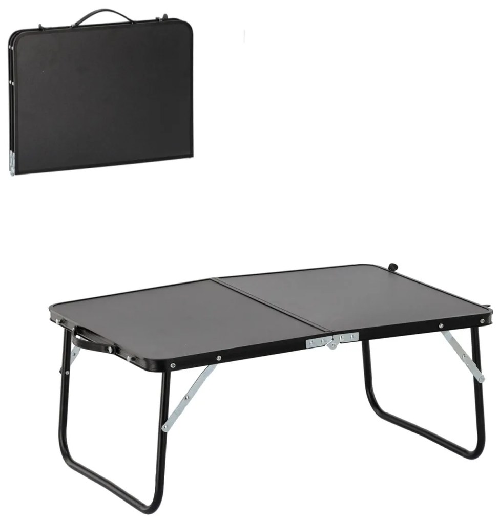 Skládací kempingový turistický stůl Komo 60 cm mat černý