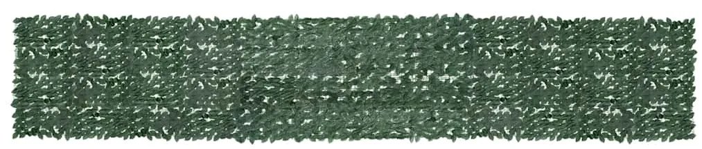 Balkónová zástěna s tmavě zelenými listy 600 x 100 cm 315490