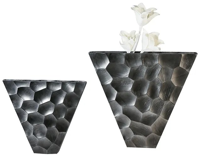 Bighome - Váza NESTA, 40,50 cm - antracitová