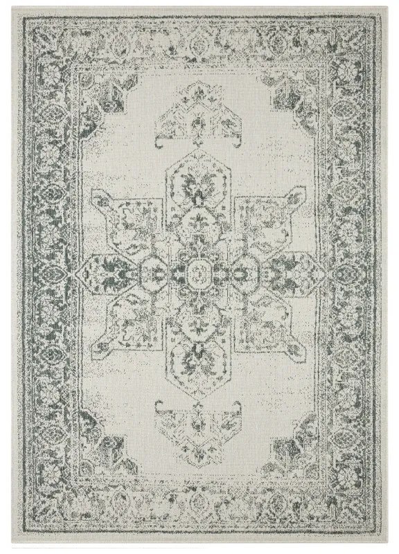 Hanse Home, Kusový koberec Twin Supreme 104139 Green/Cream – na ven i na doma, 200x290, zelená, chodba / předsíň