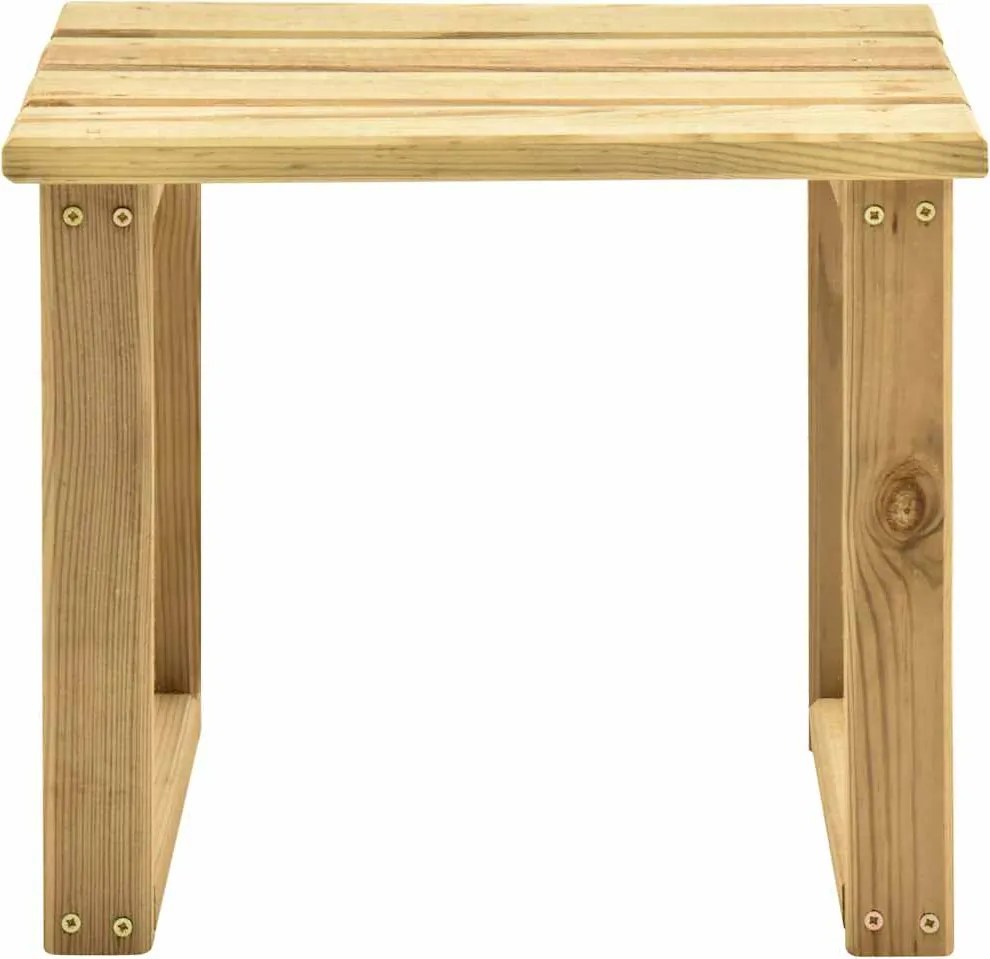 Stolek k zahradní posteli 30 x 30 x 26 cm impregnovaná borovice 315394
