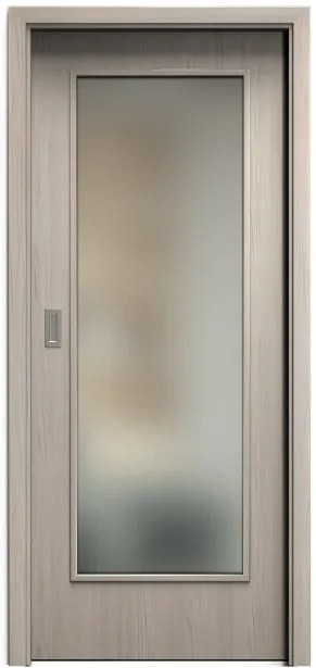 SAPELI ELEGANT KOMFORT M40 - CPL LAMINÁT - POSUVNÉ DVEŘE VČ. ZÁRUBNĚ - Borovice bílá Průchozí šířka (cm): 60, Průchozí výška (cm): 197