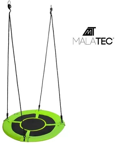 Malatec Houpačka Čapí hnízdo 100 cm zeleno-černá 23514