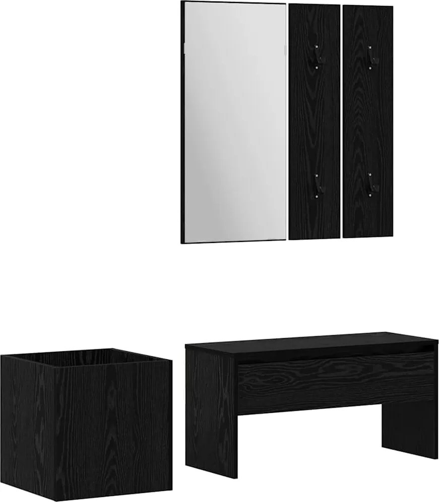 Sestava nábytku do předsíně 5 ks 80 x 30,5 x 40 cm 3332489