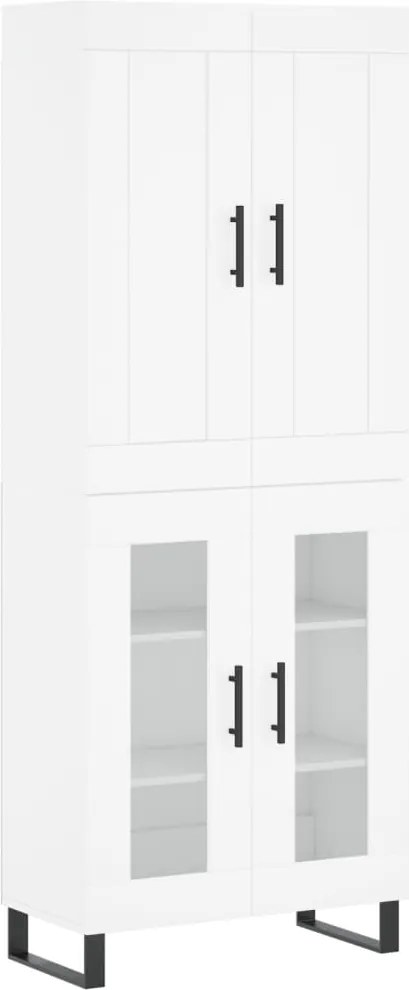 Skříň highboard bílá 69,5 x 34 x 180 cm kompozitní dřevo 3199641