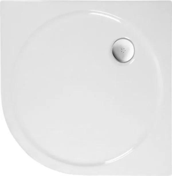 POLYSAN - SONATA sprchová vanička akrylátová, čtvrtkruh 80x80cm, R550, bílá 56411