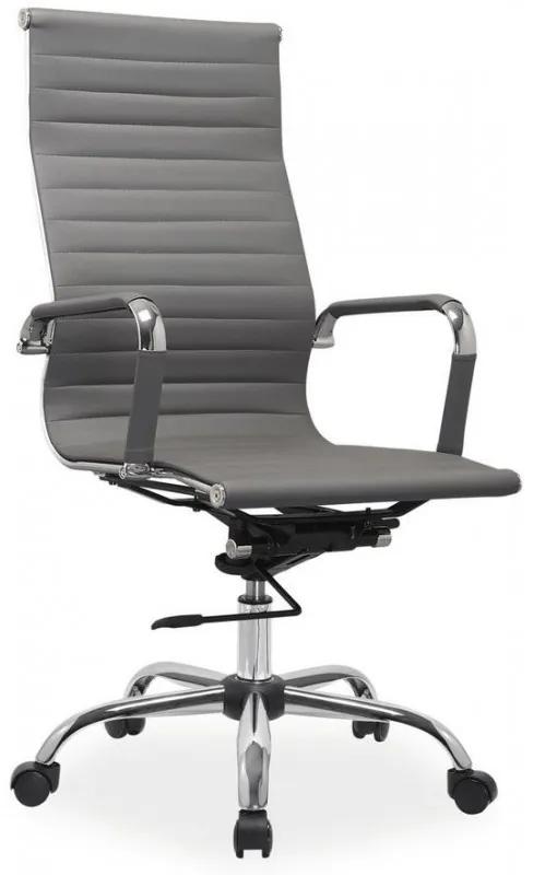 Casarredo Kancelářská židle Q-040 eko šedá