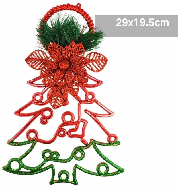 Ozdoba na vánoční stromeček, Christmass tree, 29x19.5cm Varianta: Varianta 1