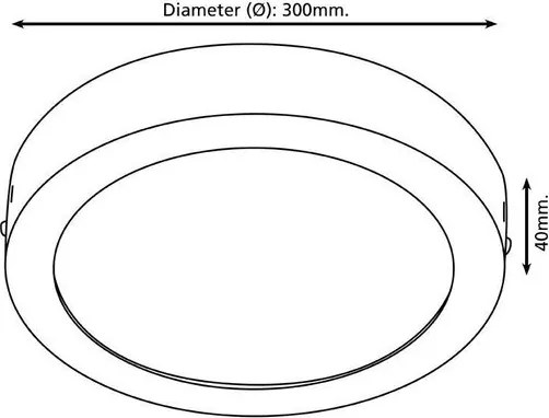 Eglo 96246 - LED koupelnové svítidlo FUEVA 1 LED/22W/230V IP44