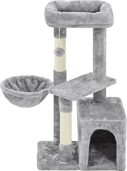 Škrabadlo pro kočky Yaheetech – světle šedá, 87 cm (256101396036)