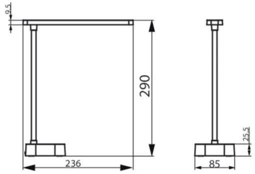 Philips - LED Stmívatelná dotyková stolní lampa TILPA LED/5W/5V 1800 mAh