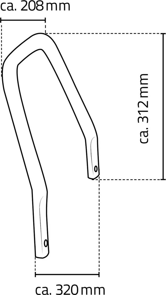 Ridder Handicap opěrná madla ke koupelnové stoličce chrom A173100