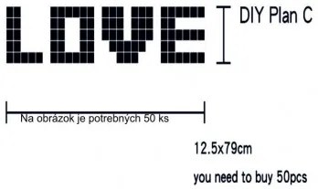 Nálepky na stenua samolepky srdce I SENTOP FA-501 FA501