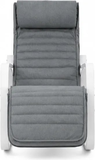 houpací křeslo, lenoška Songmics SWING nosnost 150kg, 67x115x91cm, tmavě šedá