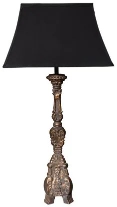 Prémiová vyřezávaná lampa ve stylu Art Bois s atypickým stínítkem 70 cm