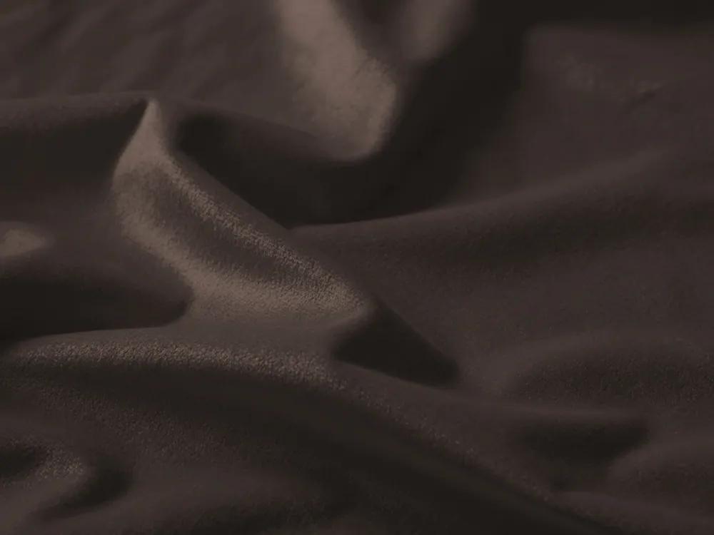 Biante Sametový obdélníkový ubrus Velvet Premium SVP-016 Tmavě hnědý 140x180 cm