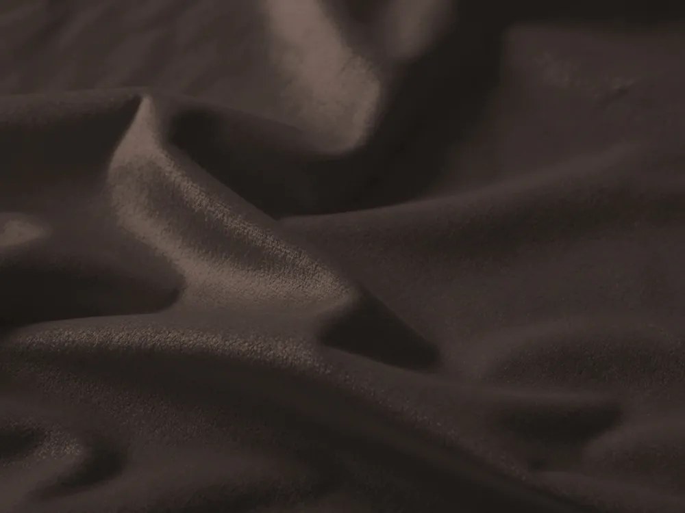 Biante Sametový oválný ubrus Velvet Premium SVP-016 Tmavě hnědý 100x140 cm