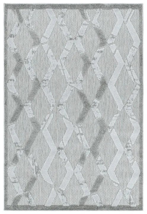 Ayyildiz, Kusový koberec Bahama 5158 Grey – na ven i na doma, 80x250, šedá, chodba / předsíň