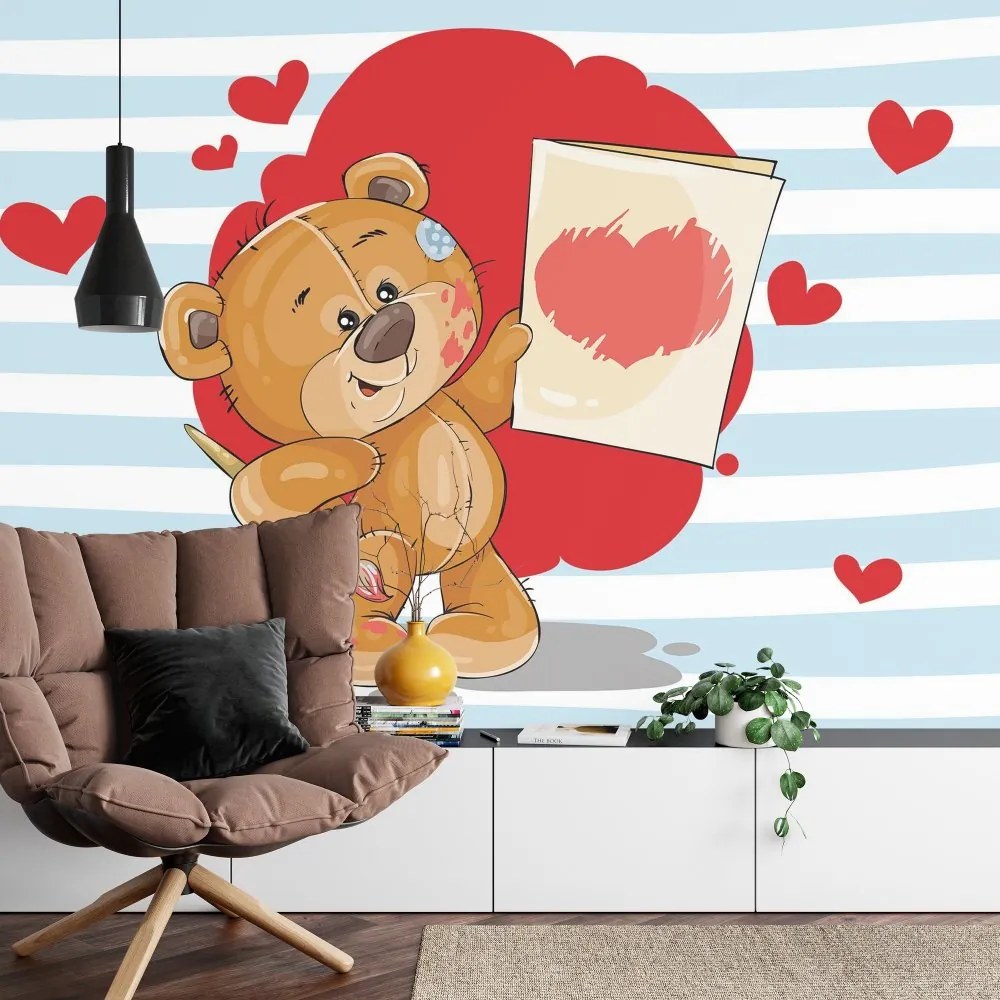 Fototapeta The Big Heart Bears: Love Painting Samolepící tapety 270x180