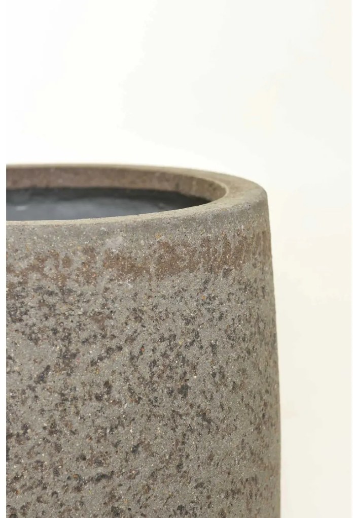 Designový květináč SASSO, vláknocement, 32x28 cm, šedý