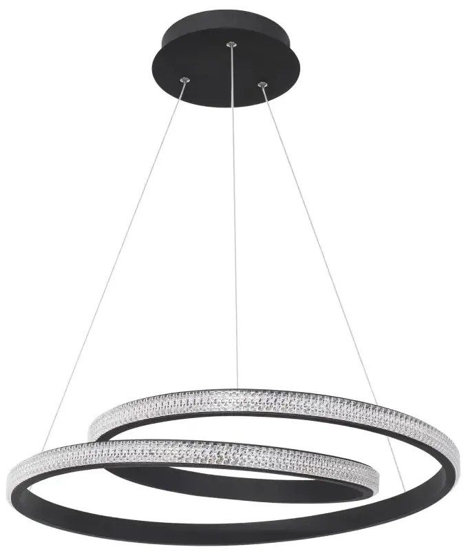 LED lustr Grania 55 černé