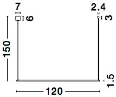LED lustr Elettra 120 zlaté