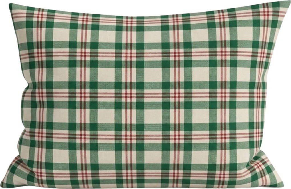 Bavlněný povlak na polštář WINTER PLAID 50x70 cm, barevný