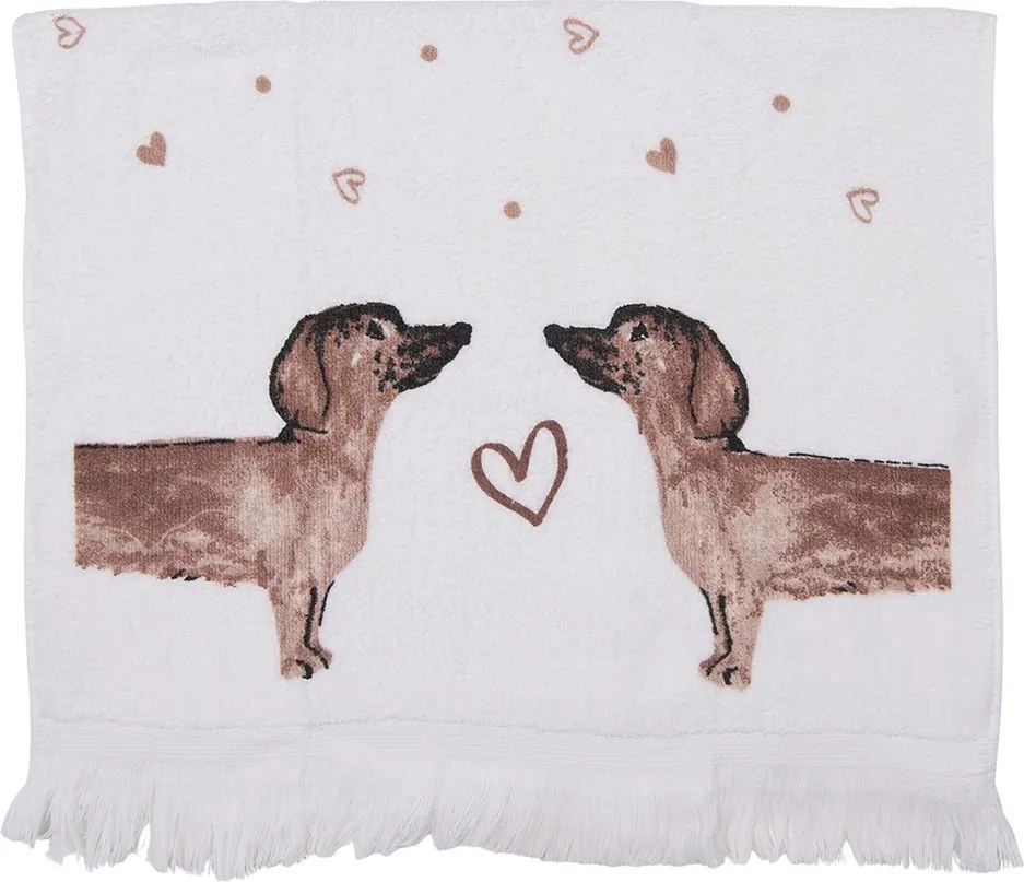 Kuchyňský froté ručník s jezevčíky Dachshund Love - 40*66 cm
