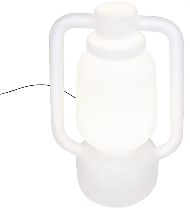 Stojací lampa bílá 110 cm IP44 - Storm Extra Large