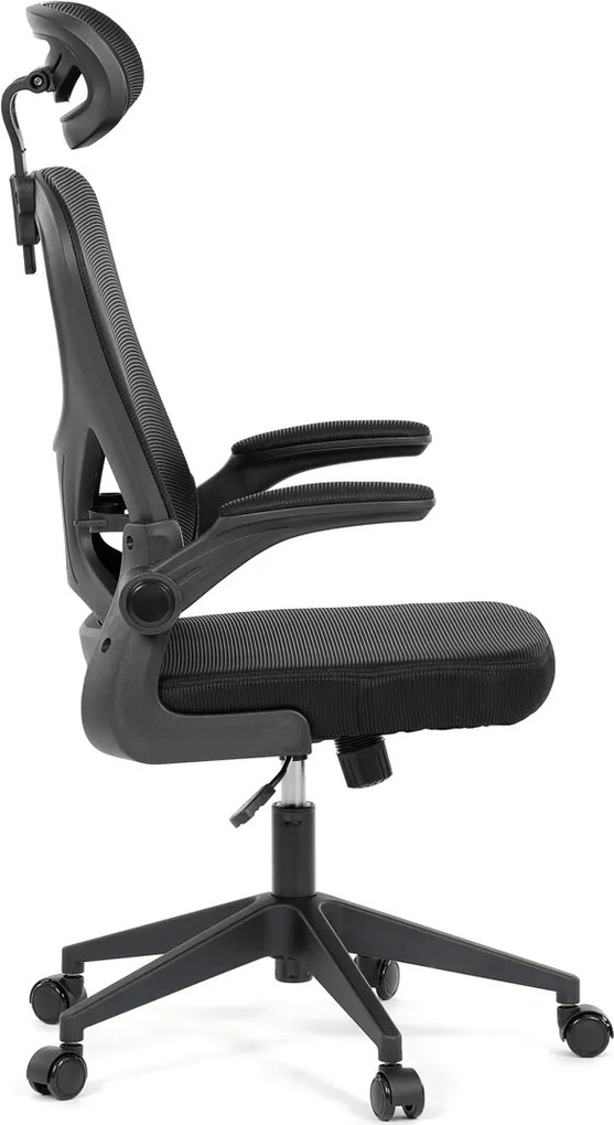 Ergonomická kancelářská židle ALEXANDRE - černá síťovina