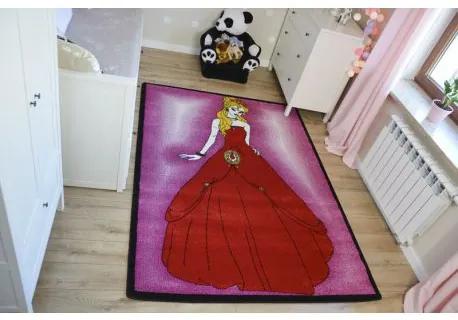 koberec KIDS Princezna růžový C425 velikost 180x270 cm | krásné koberce cz