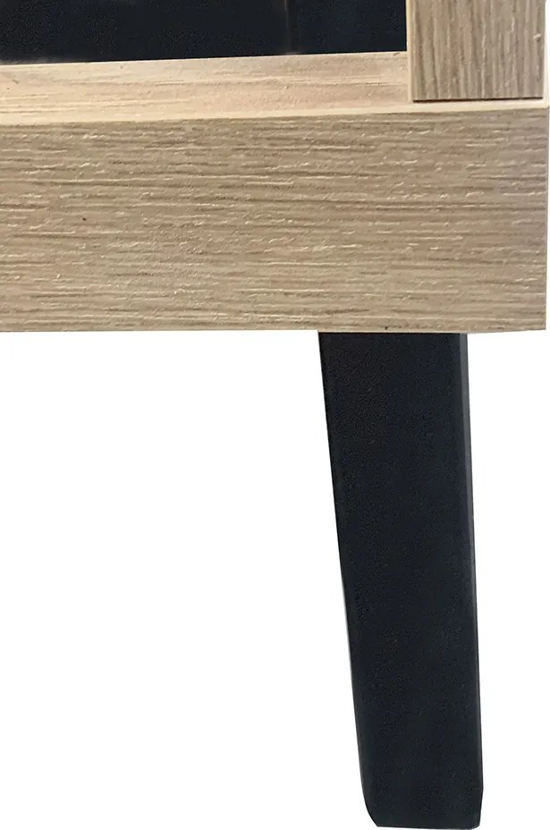 MEDIOLAN | komoda M7 se zásuvkami a policemi | 135 cm | natural hikora