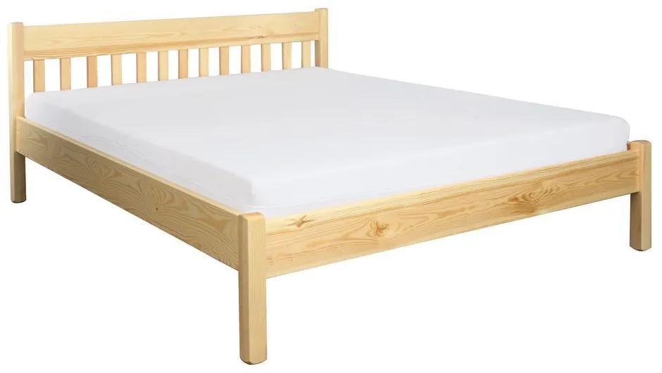 Drewmax Borovicová postel LK116 160 x 200 cm - šedé