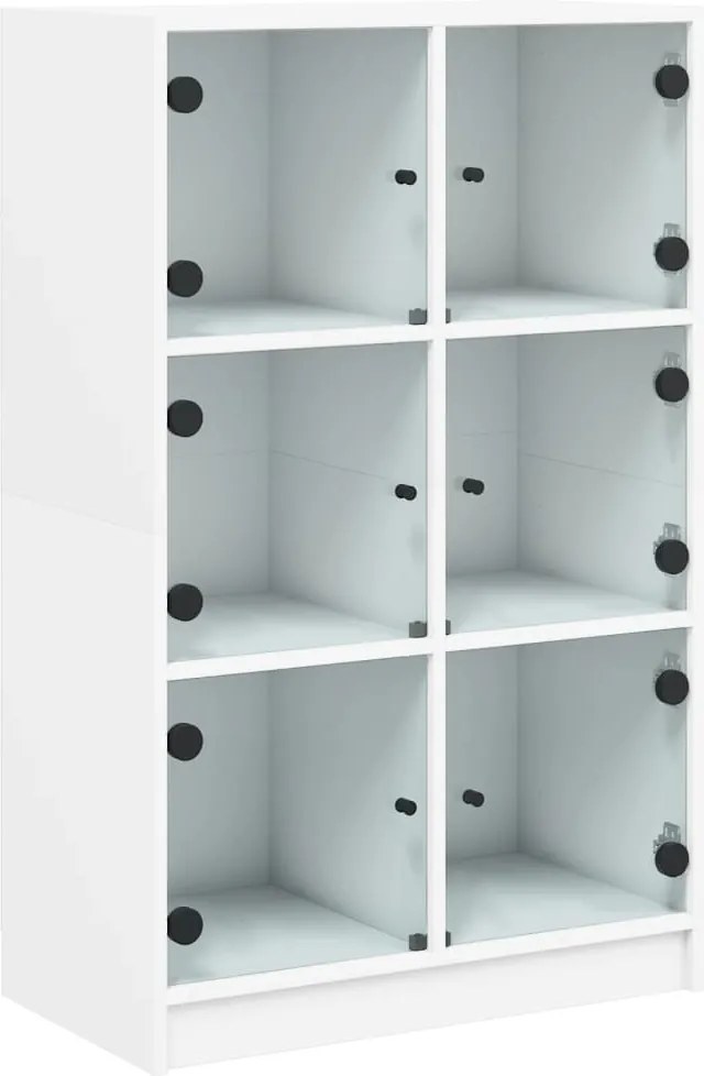 Highboard s dvířky bílý 68 x 37 x 109 cm kompozitní dřevo 3295850