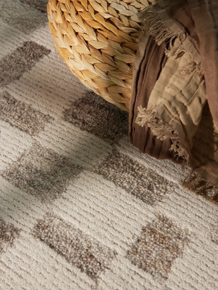 Vikosa, Kusový koberec Vikosa Boho 106277 Natural Cream Brown, 160x230, hnědá, ložnice