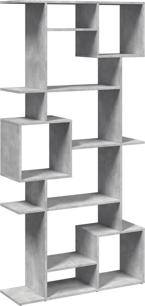 Knihovna betonově šedá 92 x 29 x 188 cm kompozitní dřevo 3310319