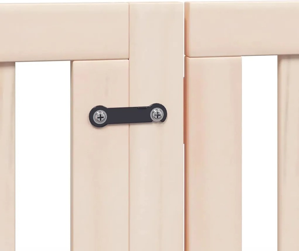 Zábrana pro psy s dvířky skládací 12 panelů 600 cm topol 3155642