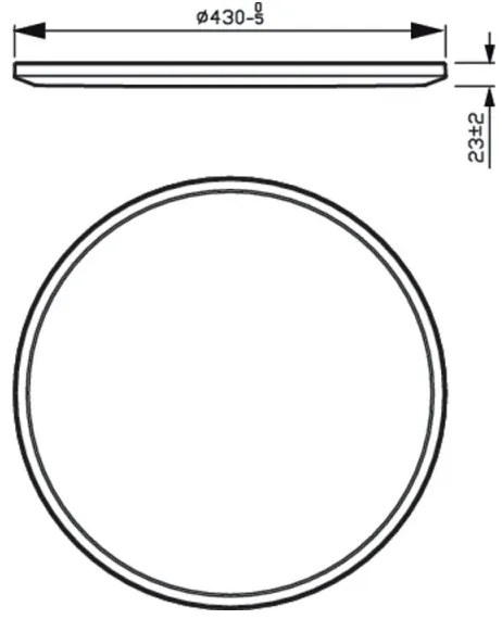Philips - LED Stmívatelné stropní svítidlo SUPERSLIM SCENE SWITCH LED/22W/230V