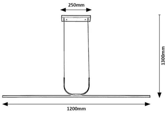 Rabalux 72129 - LED Lustr na lanku ELIA LED/25W/230V 3000K chrom