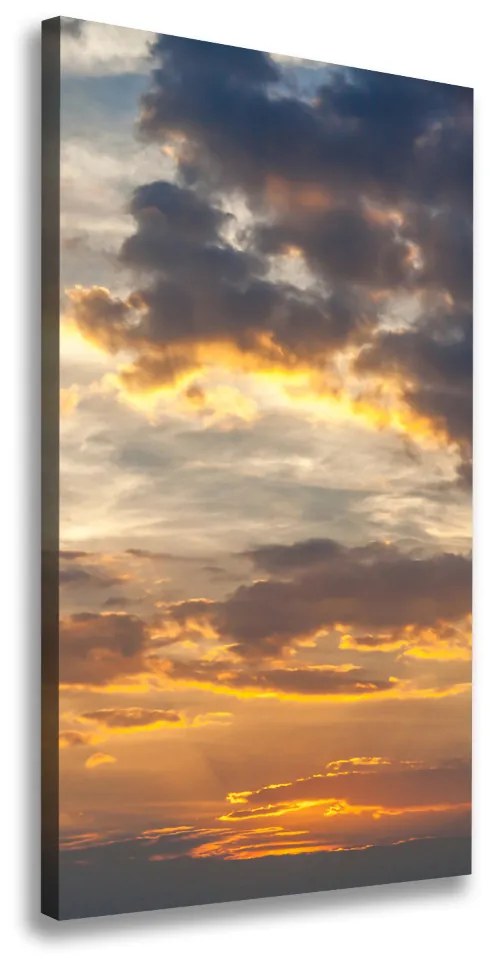 Wallmuralia Vertikální Foto obraz na plátně Západ slunce nebe 50x100