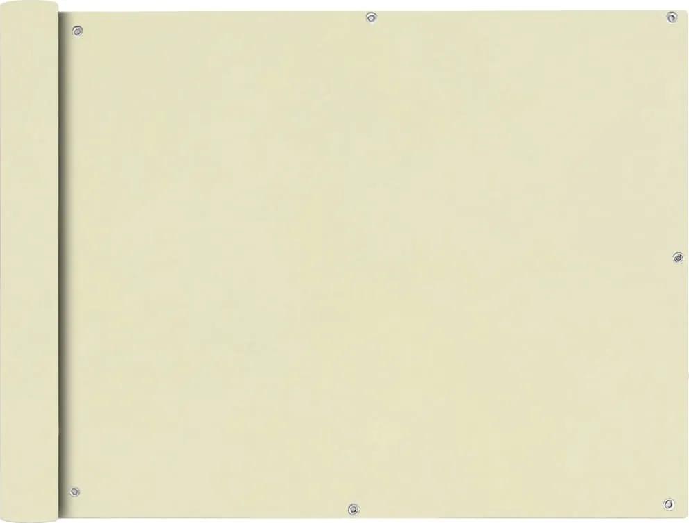 vidaXL Balkónová zástěna 90 x 600 cm oxfordská látka [42335] Barva: white and yellow