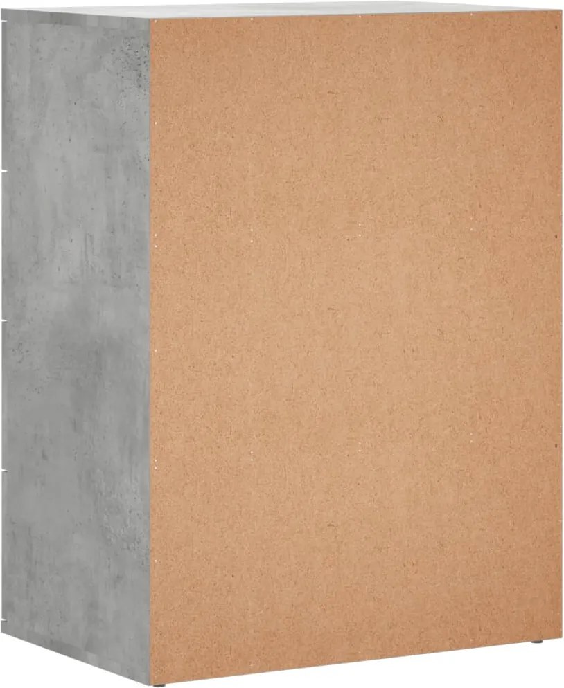Příborníky 2 ks betonově šedé 60 x 39 x 80 cm kompozitní dřevo 3276626