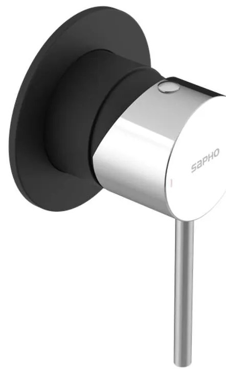 Sapho Ultramix - Sprchová baterie pod omítku, s tělesem, matná černá/chrom UT041BC