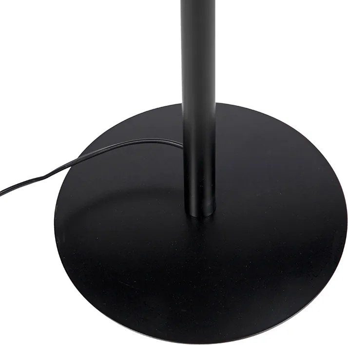 Stojací lampa botanická černá se zeleným stínítkem 40 cm - Simplo