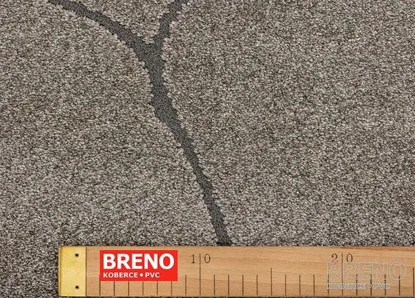 Breno Kusový koberec TRENTINO kruh 410001/7131, 200x200 cm, Vícebarevné/Hnědá