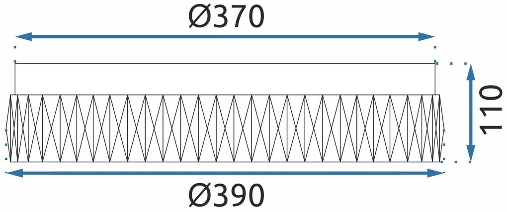 Toolight Toolight, křišťálové stropní svítidlo 40cm, 24W, 4000K, 1120lm, APP1742-C, chromová, OSW-09306