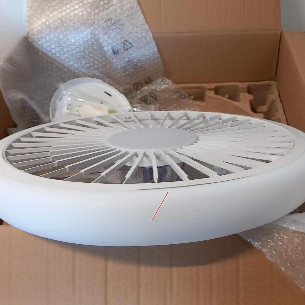 Mantra Turbo, ventilátor se svítidlem LED 55W 2700-5000K a dálkovým ovladačem, bílá, průměr 51,2cm
