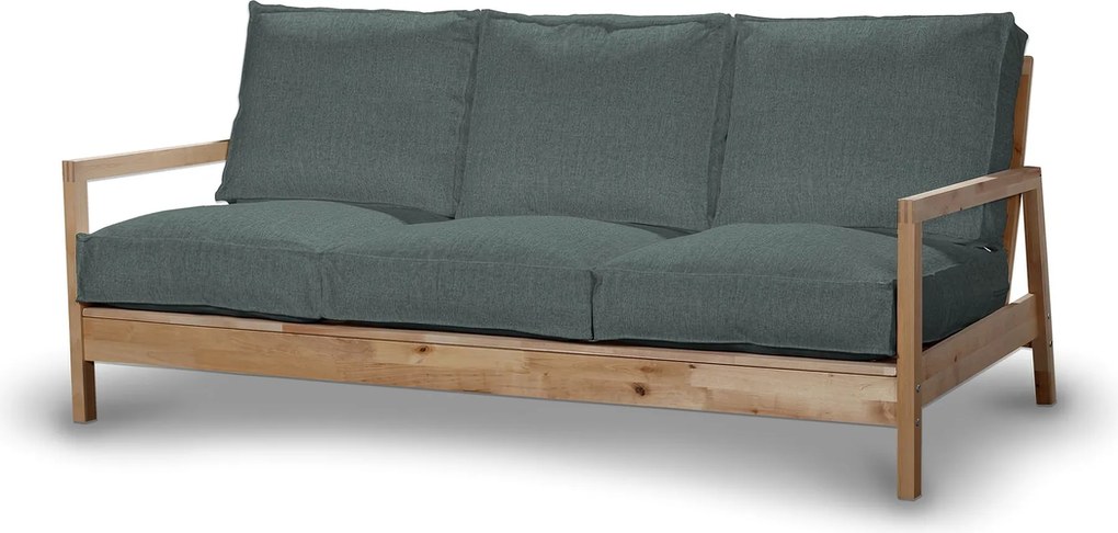 Potah na pohovku IKEA  Lillberg 3-místná nerozkládací barva modrá látka pletený vzor